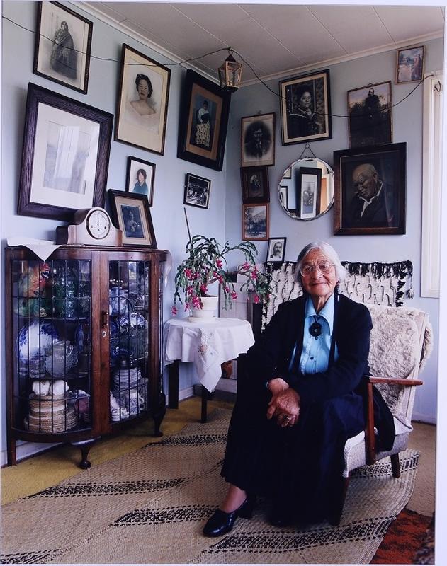 Nora Haumanuka Pikia at her home, Mokai Kainga, Kawhia (Ngati Apakura ...