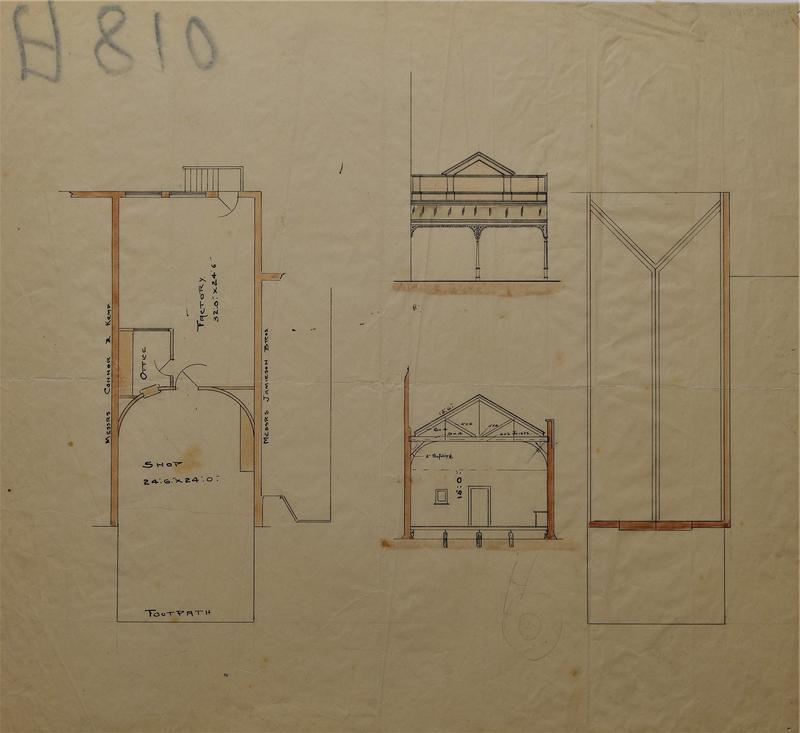 Architectural plans – Wesley Buildings Butcher's Shop, Victoria St ...