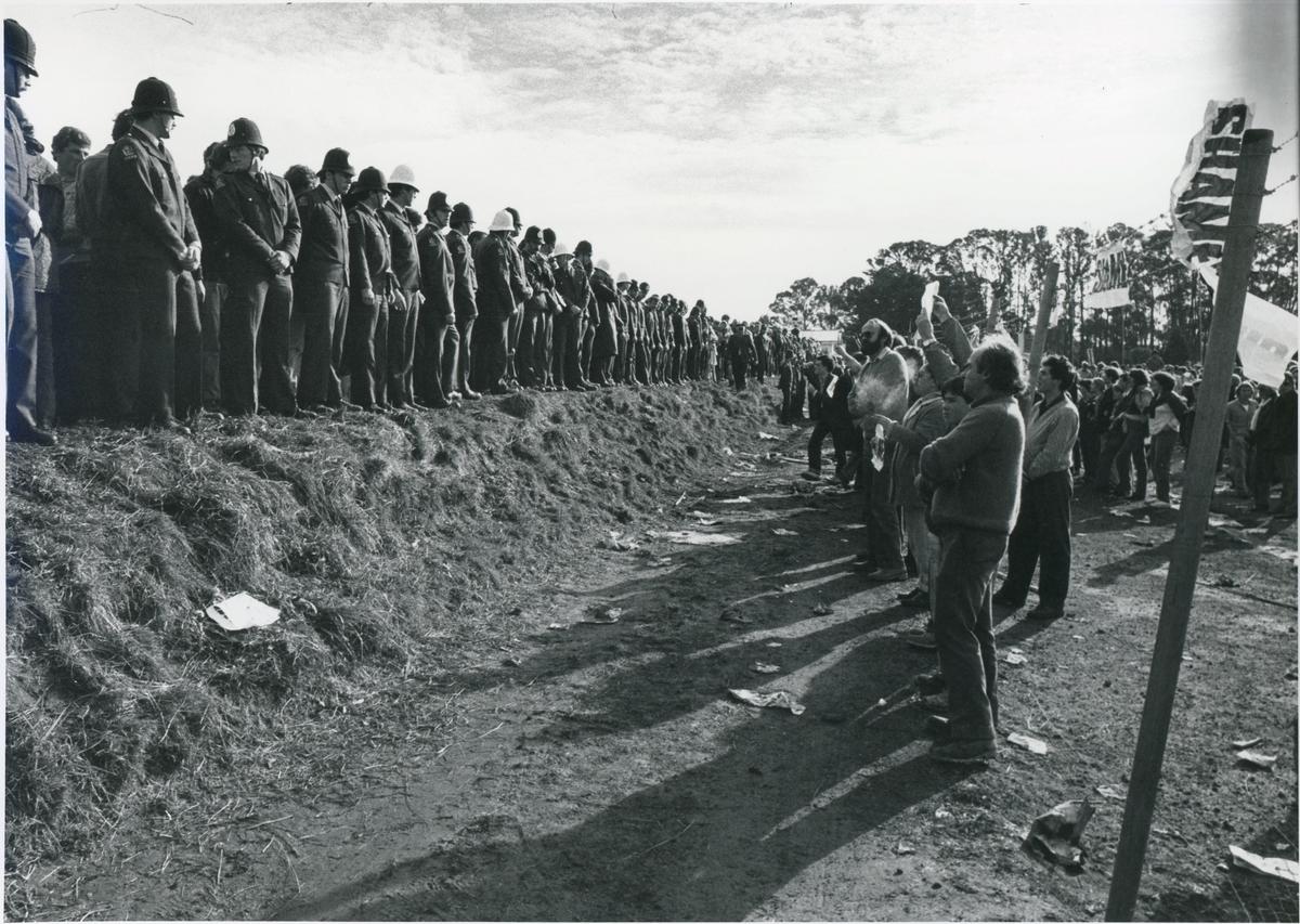 Springbok tour photo 1981 - Waikato Museum