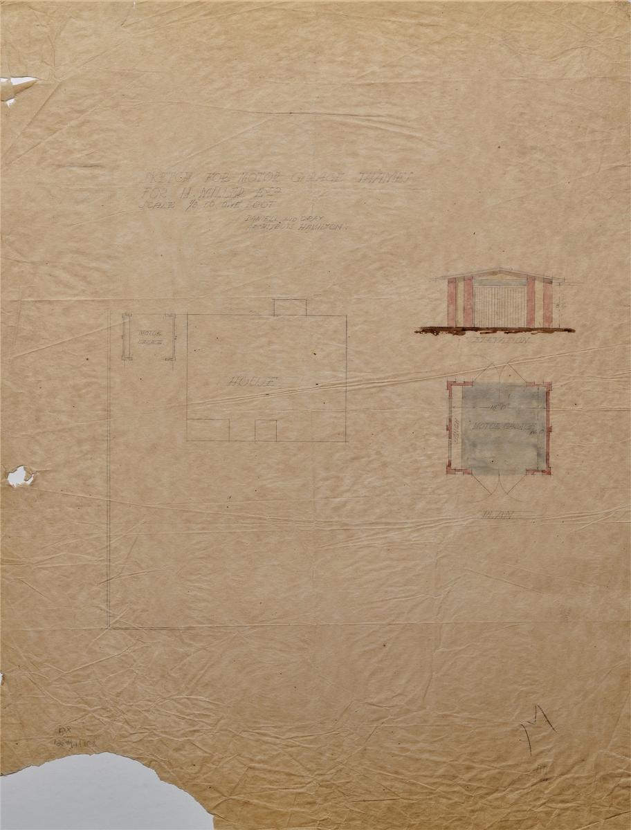 Architectural plans – H.Miller's Motor Garage, Thames - Te Whare Taonga ...
