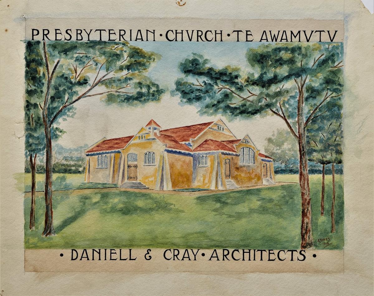 Architectural plans - Presbyterian Church Details, Te Awamutu - Waikato ...