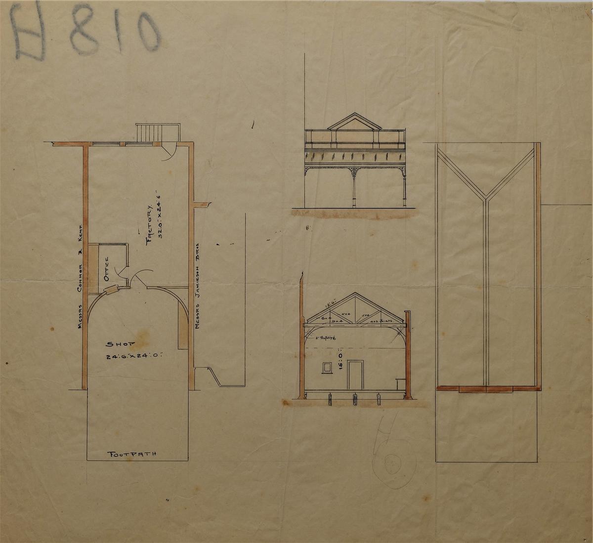 Architectural plans – Wesley Buildings Butcher's Shop, Victoria St ...