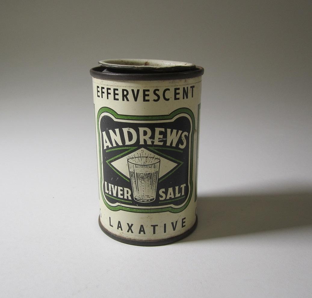 Andrews Liver Salt Tin - Te Whare Taonga o Waikato Museum & Gallery