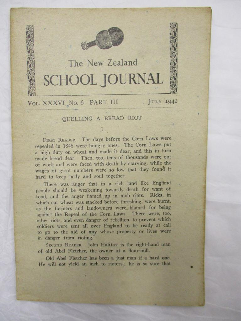 School Journal - NZ Vol XXXVI No 6 part III - Waikato Museum