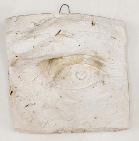 Plaster cast of an eye - Waikato Museum