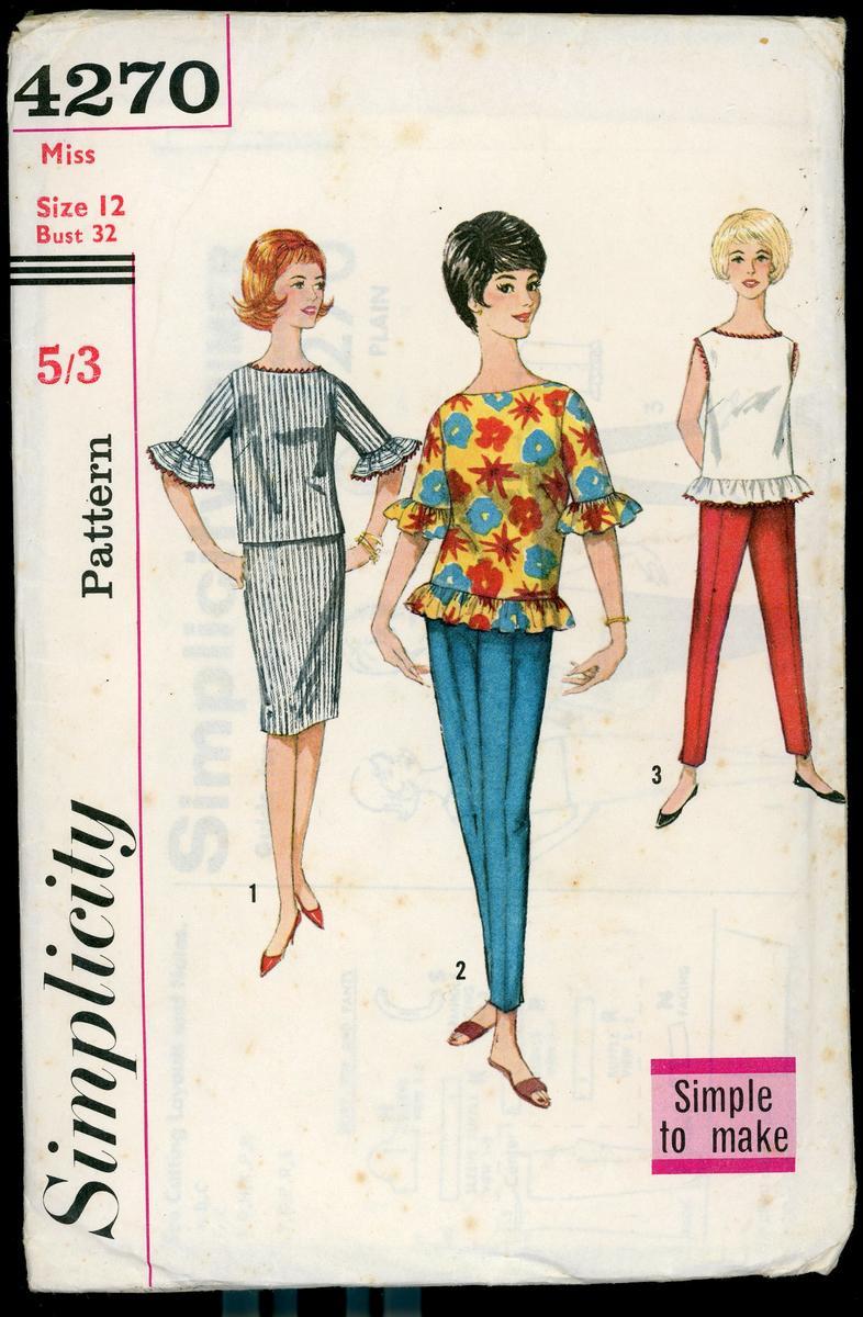 Dress making pattern – ladies' top, pants and skirt - Te Whare Taonga o ...